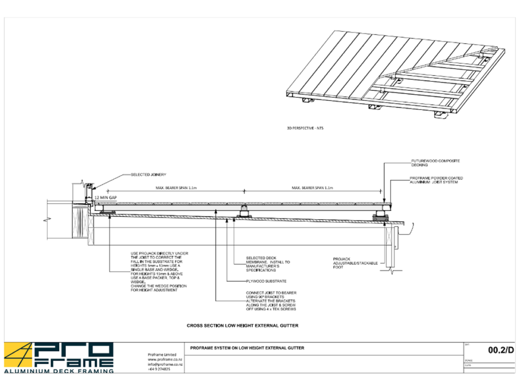 Technical Details | Proframe Decking & Tiling | Learn More
