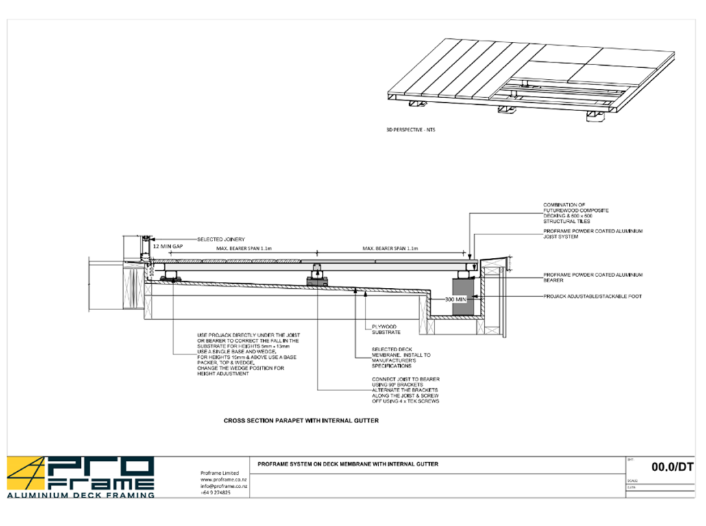 Technical Details | Proframe Decking & Tiling | Learn More