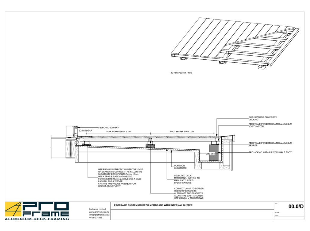 Technical Details | Proframe Decking & Tiling | Learn More
